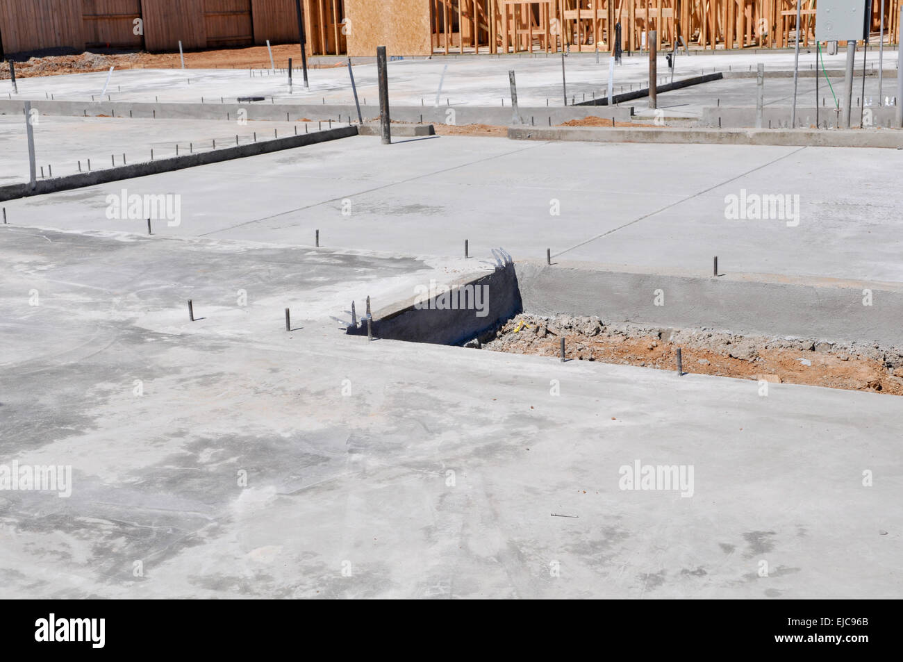 New Home Foundation Stock Photo - Alamy