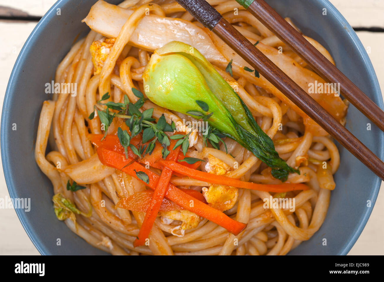 hand pulled ramen noodles Stock Photo - Alamy