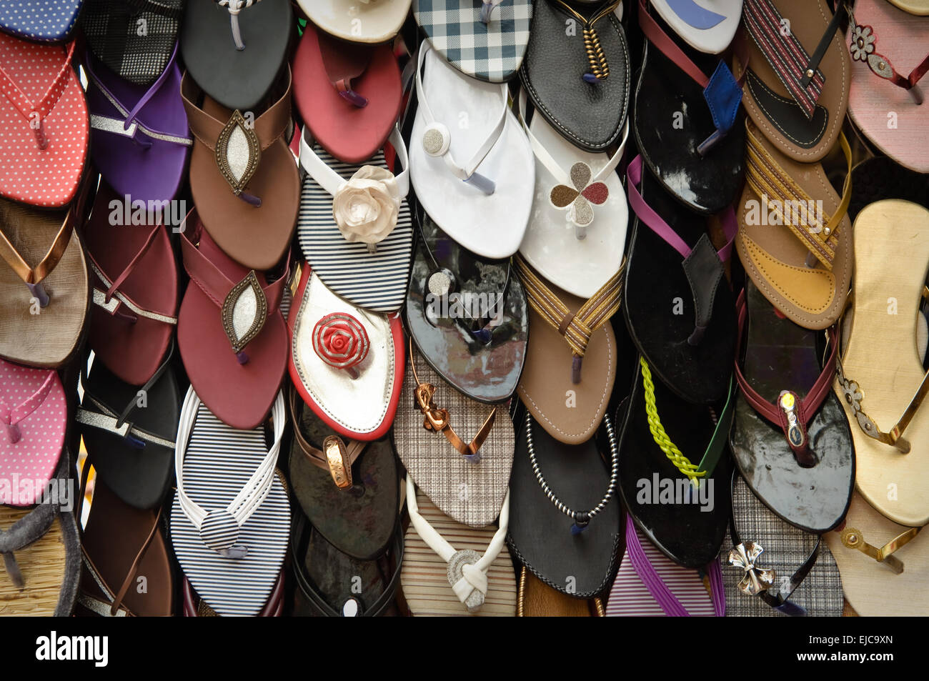 Group of sandals hi-res stock photography and images - Alamy