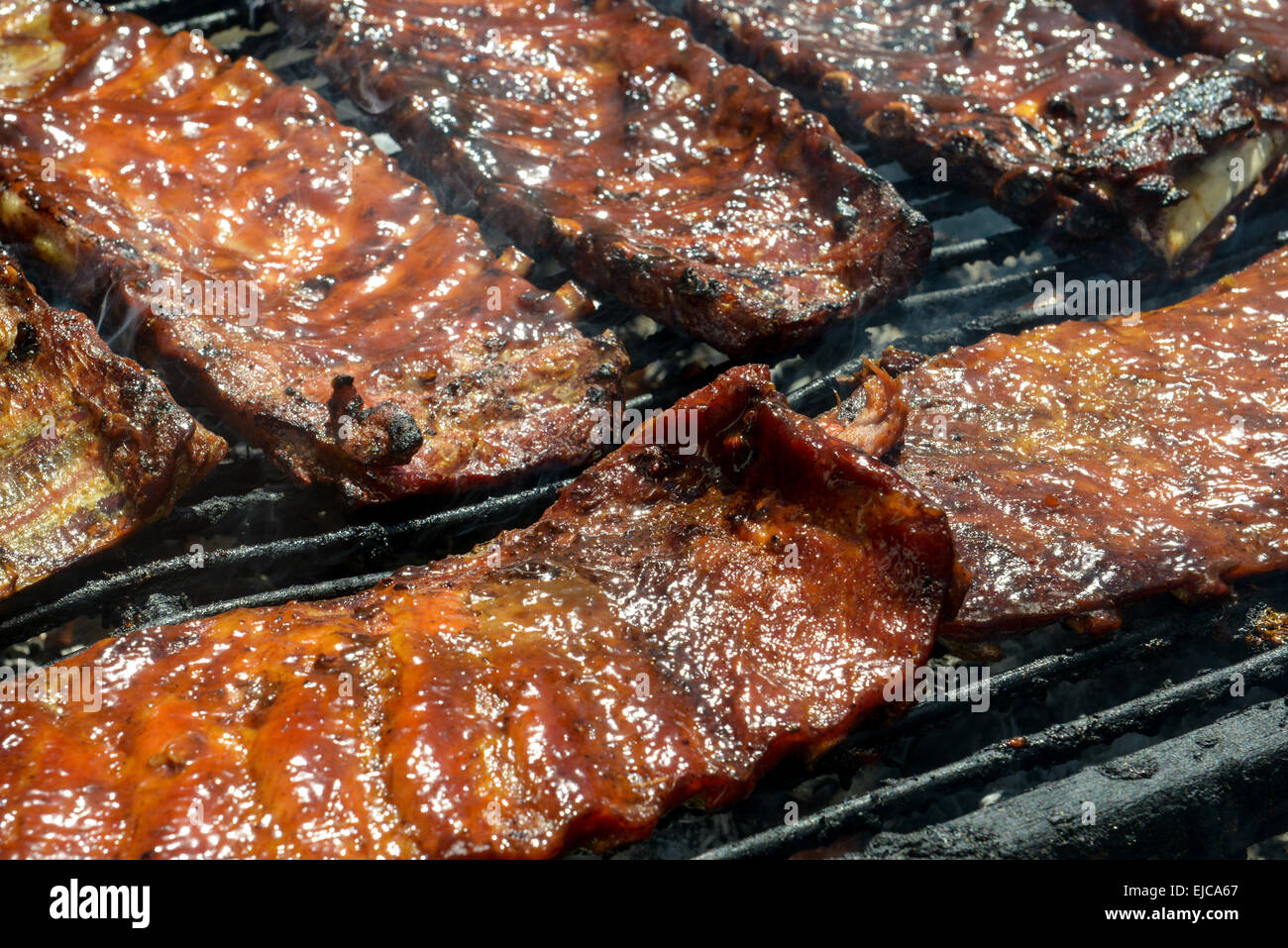 American style barbecue ribs hi-res stock photography and images - Alamy