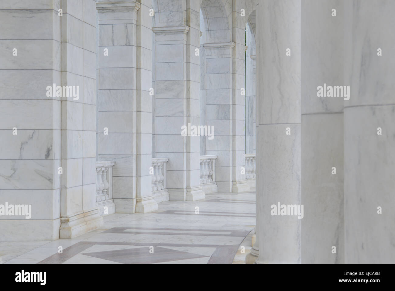 Columns in a Hallway Stock Photo - Alamy