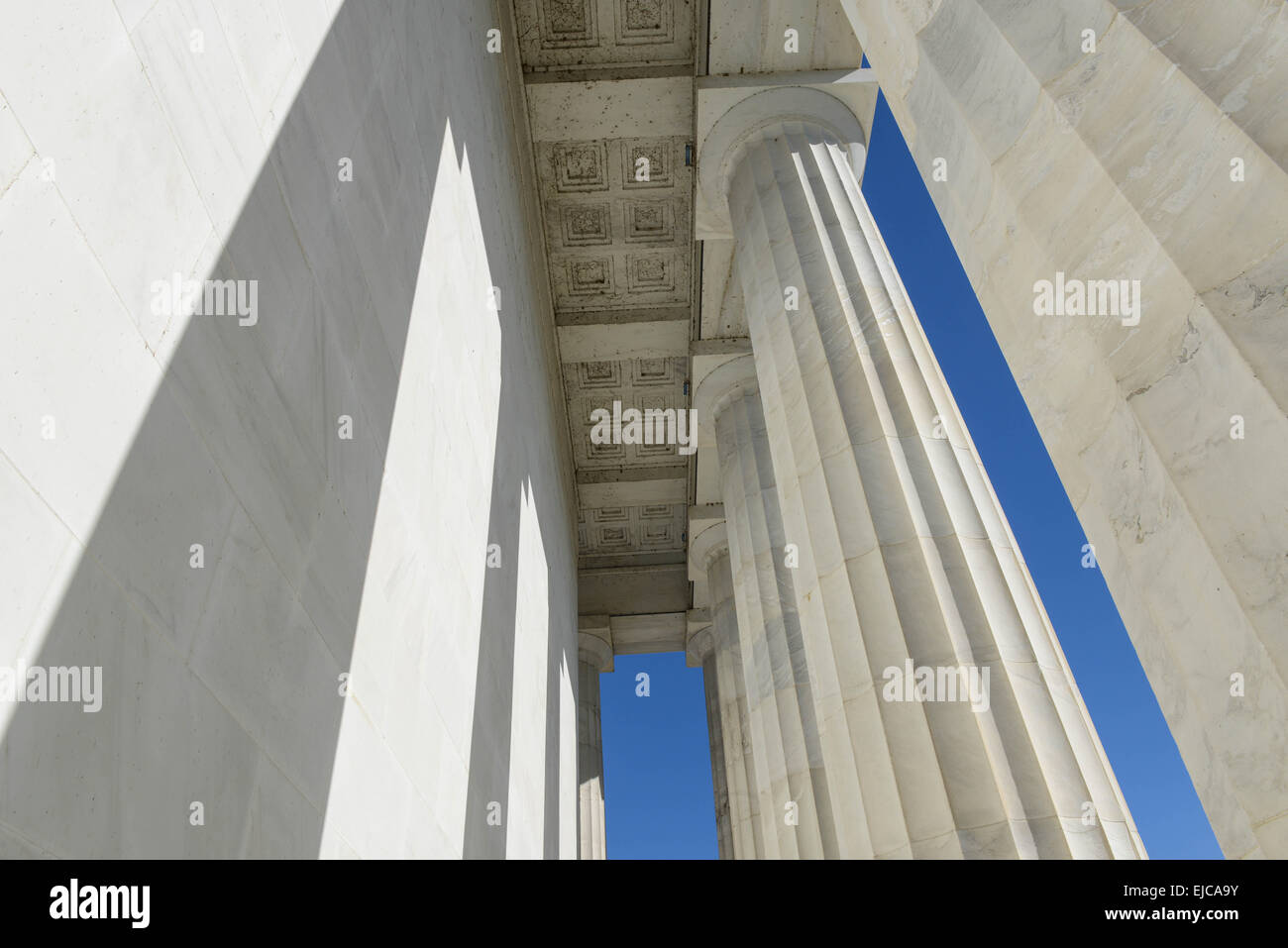 Stone Pillars at the Lincoln Memorial Stock Photo - Alamy