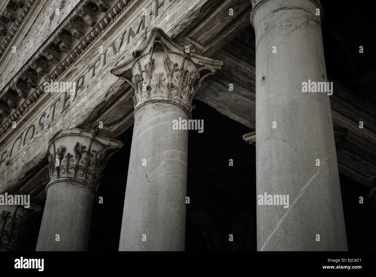 Pantheon of Agripa Pillars in Rome, Italy Stock Photo - Alamy