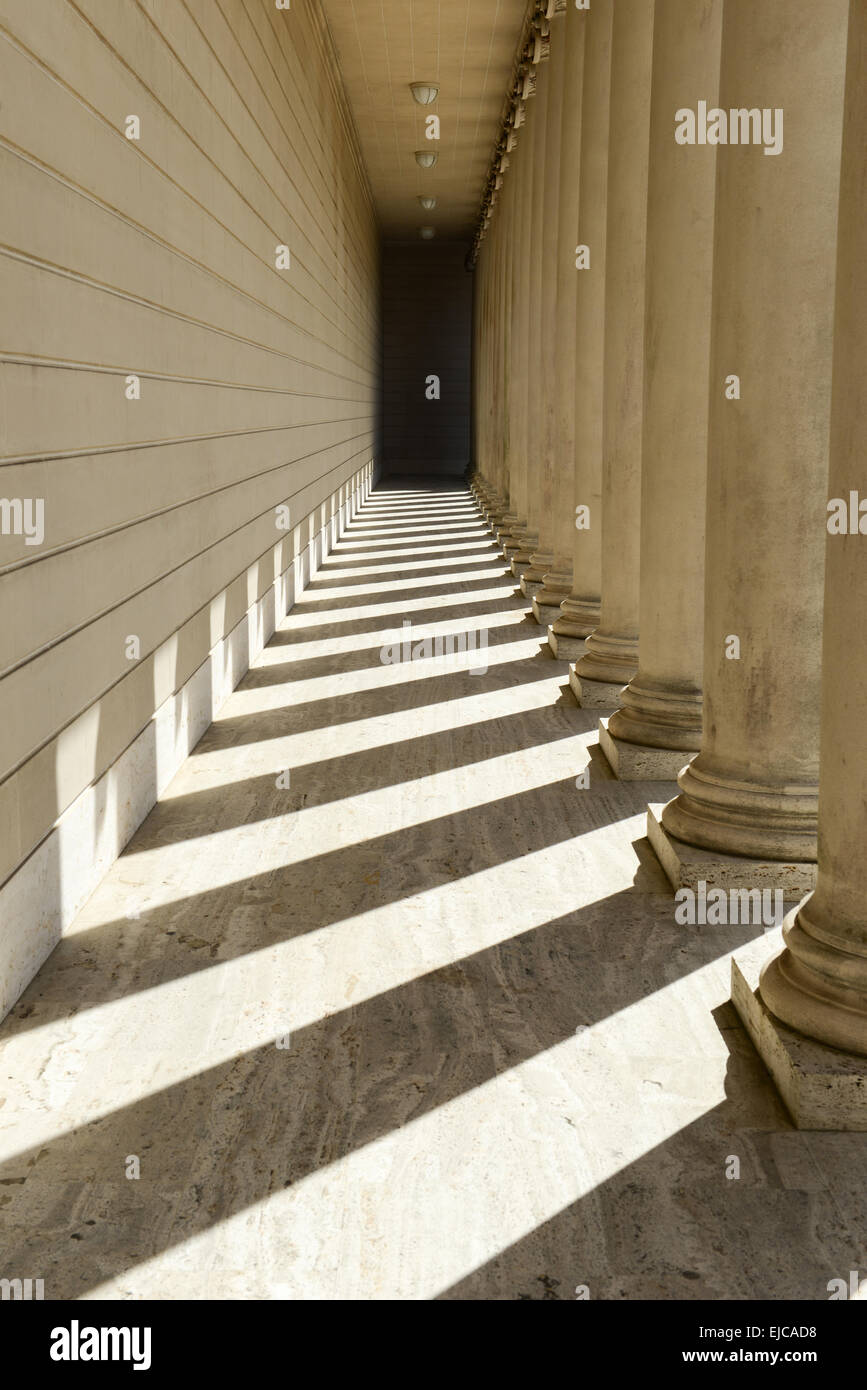Pillars in a Row Stock Photo - Alamy