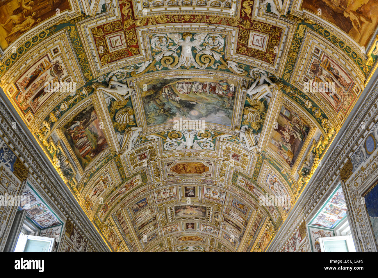 Vatican Museum Ceiling Stock Photo - Alamy