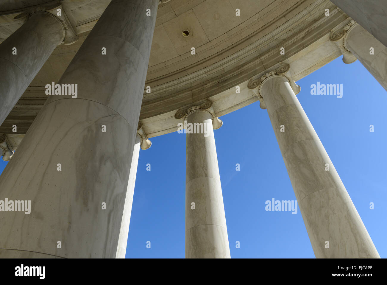 Pillars with Blue Sky Stock Photo - Alamy