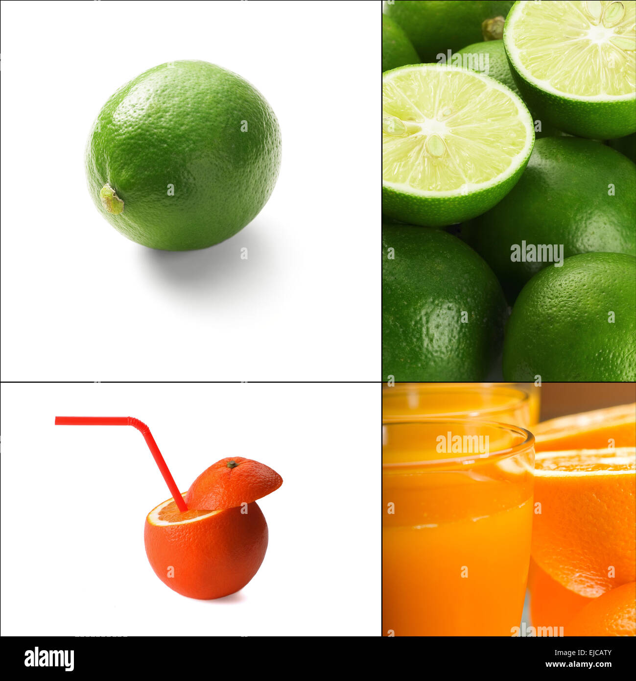citrus fruits collage Stock Photo - Alamy