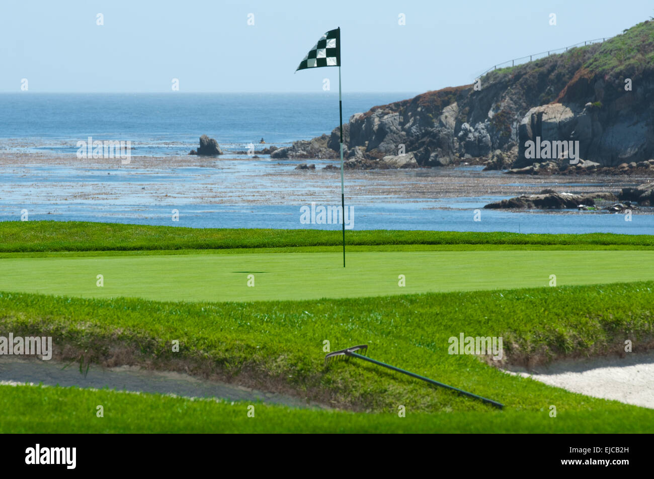 Golf Course on the Ocean Stock Photo - Alamy