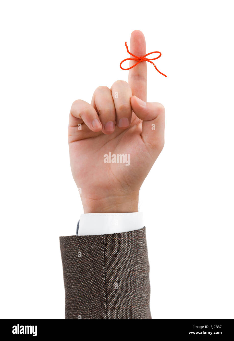 Reminder ribbon finger hi-res stock photography and images - Alamy