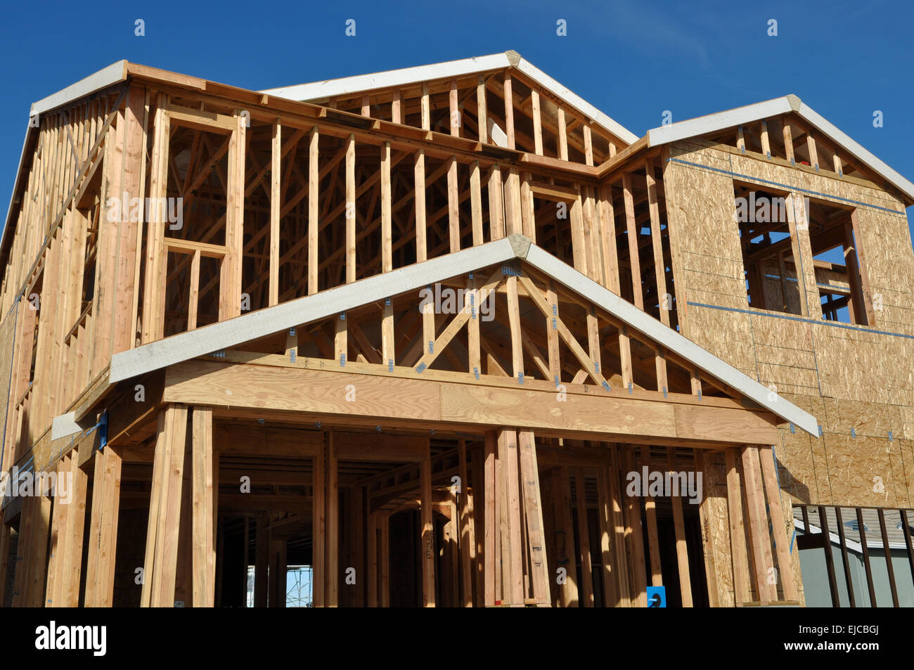 New Home Under Construction Stock Photo - Alamy