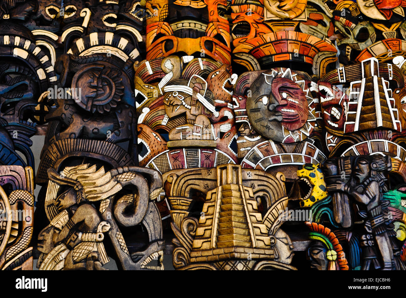 Mayan wood craft hi-res stock photography and images - Alamy