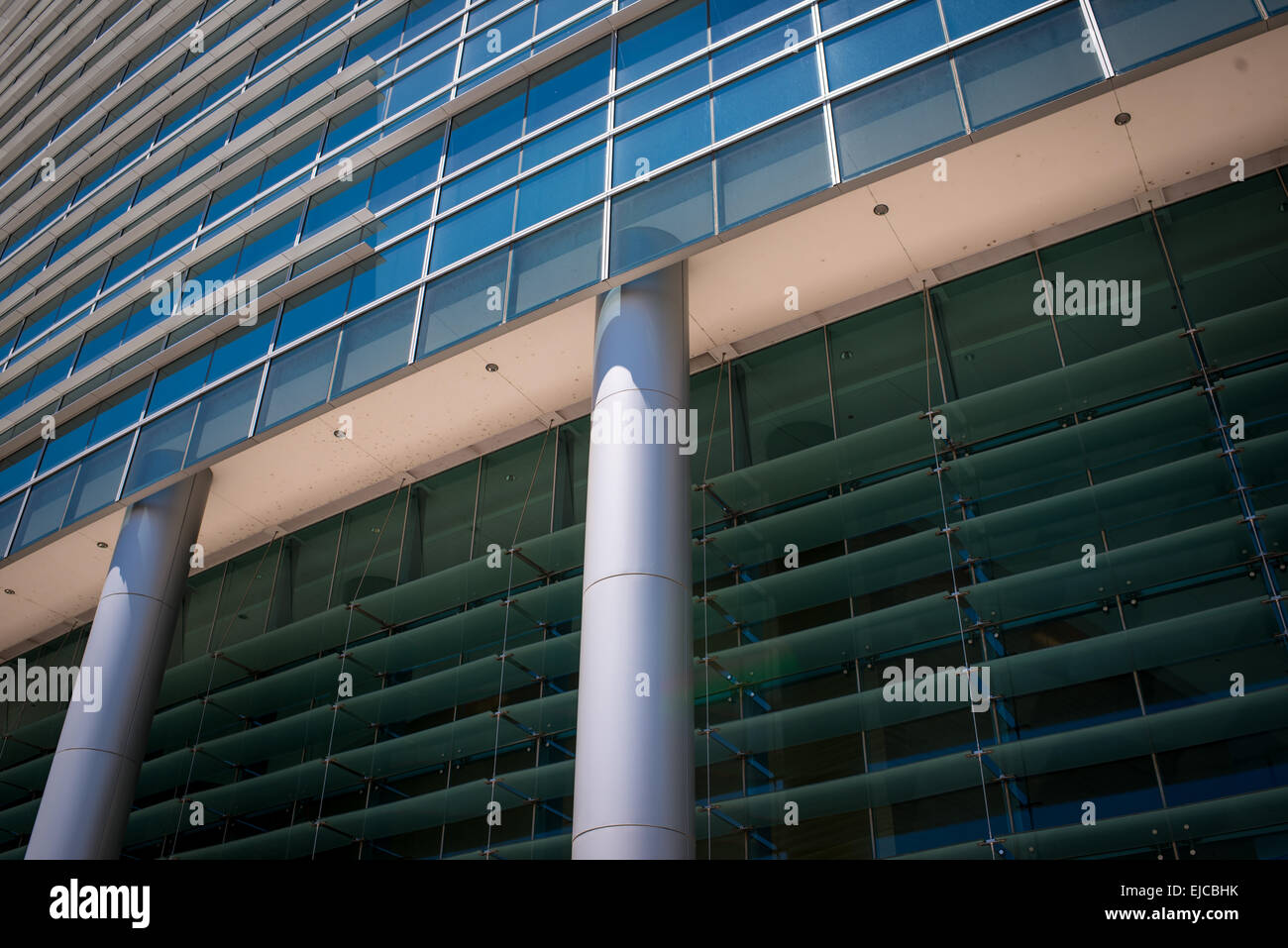 Modern Blue Office Building Stock Photo - Alamy
