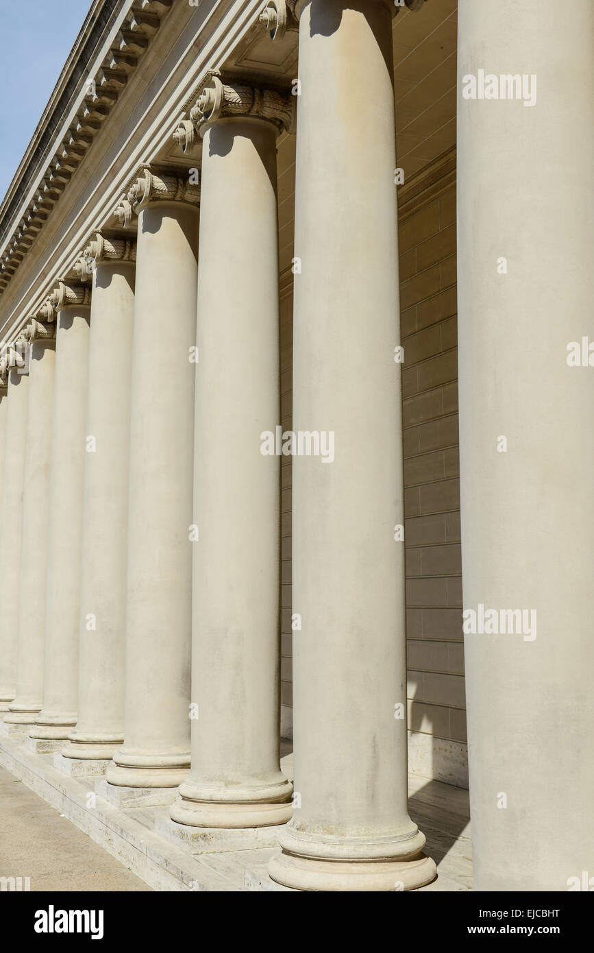 Stone Pillars in a Row Stock Photo - Alamy