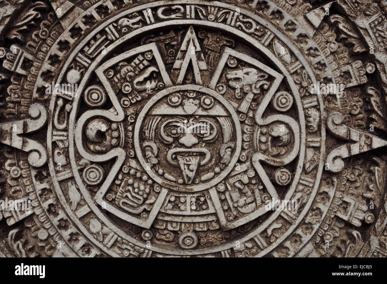 Ancient Mayan Calendar Stock Photo - Alamy