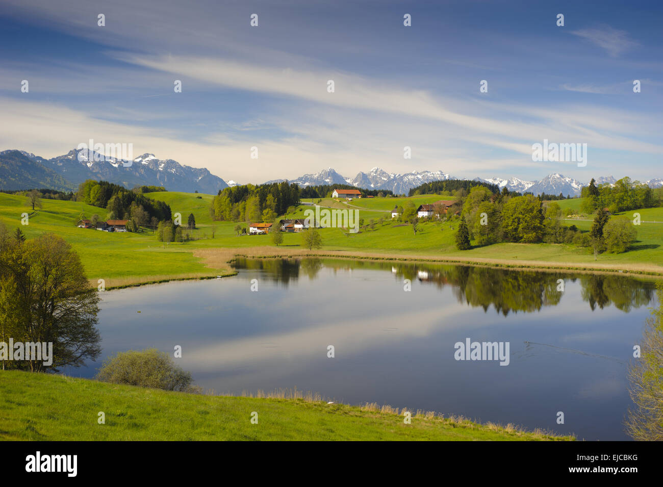 panorama landscape in Bavaria Stock Photo - Alamy