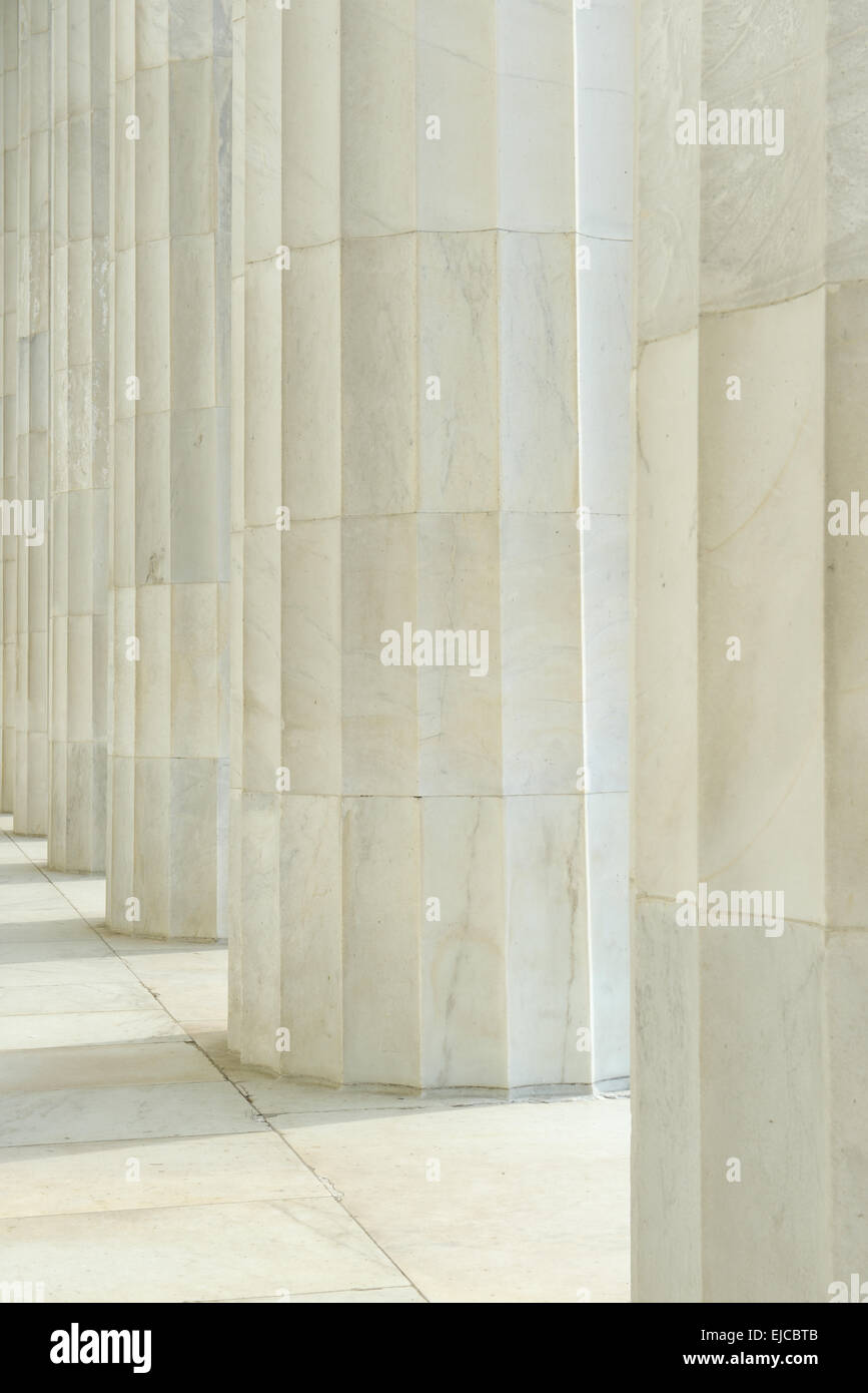 Stone Pillars in a Row Stock Photo - Alamy