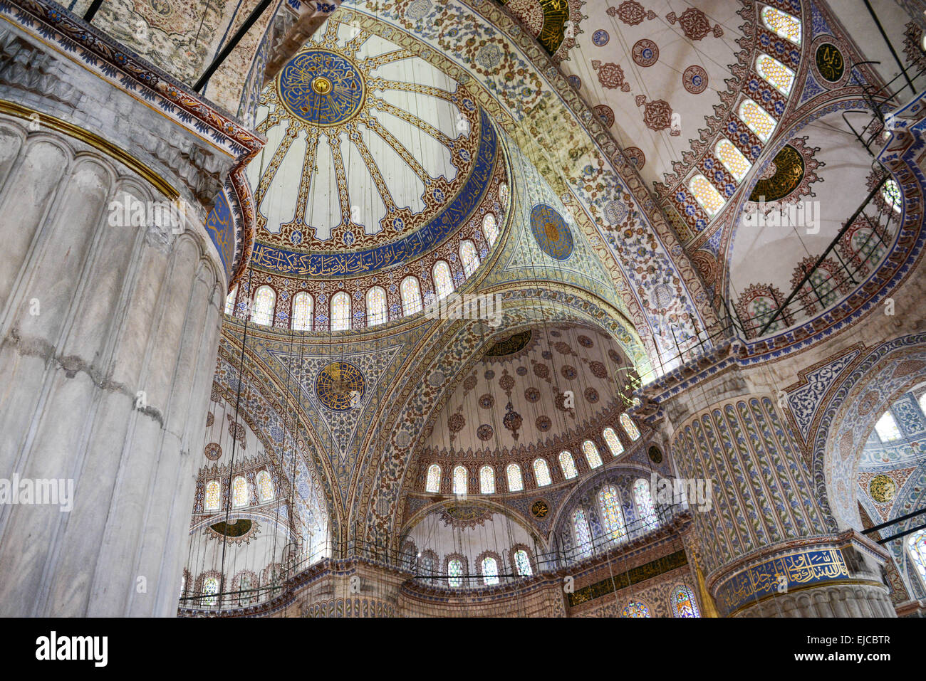 Interior of Blue Mosque in Istanbul Turkey Stock Photo - Alamy