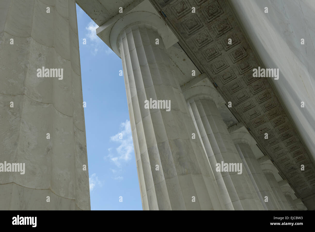 Stone Pillars with Blue Sky Stock Photo - Alamy