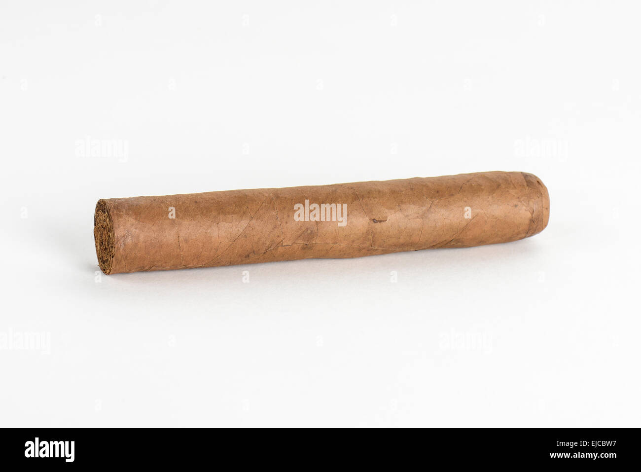 Cigar on White Background Stock Photo - Alamy