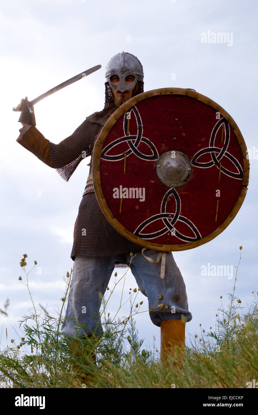 Knight on a rock Stock Photo - Alamy