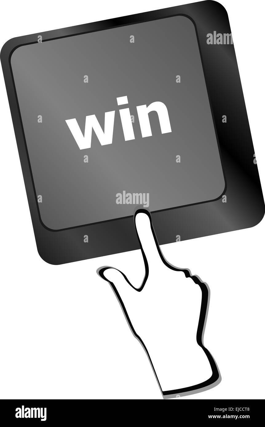 win word on computer keyboard key button Stock Photo - Alamy