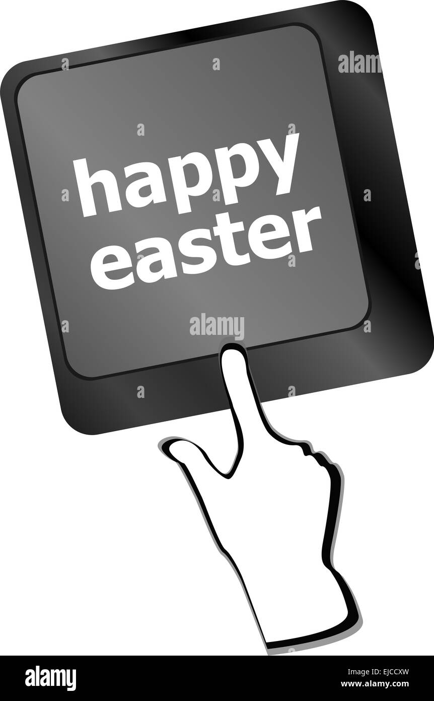 Happy easter card greeting Black and White Stock Photos & Images - Alamy