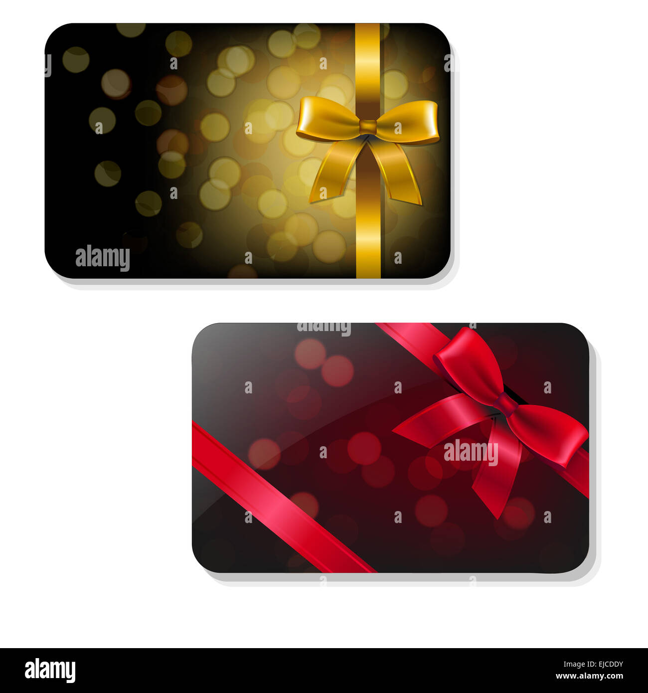 Color Gift Card Set Stock Photo - Alamy