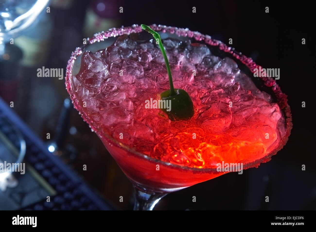 alcohol drinks on bar. cocktail Stock Photo - Alamy