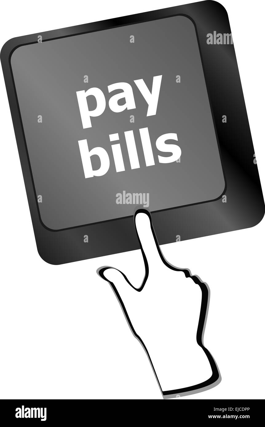 bills button on the computer keyboard Stock Photo - Alamy