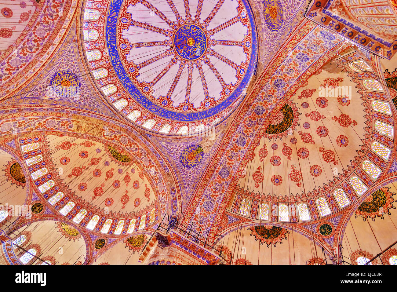 Blue mosque interior in Istanbul Turkey Stock Photo - Alamy