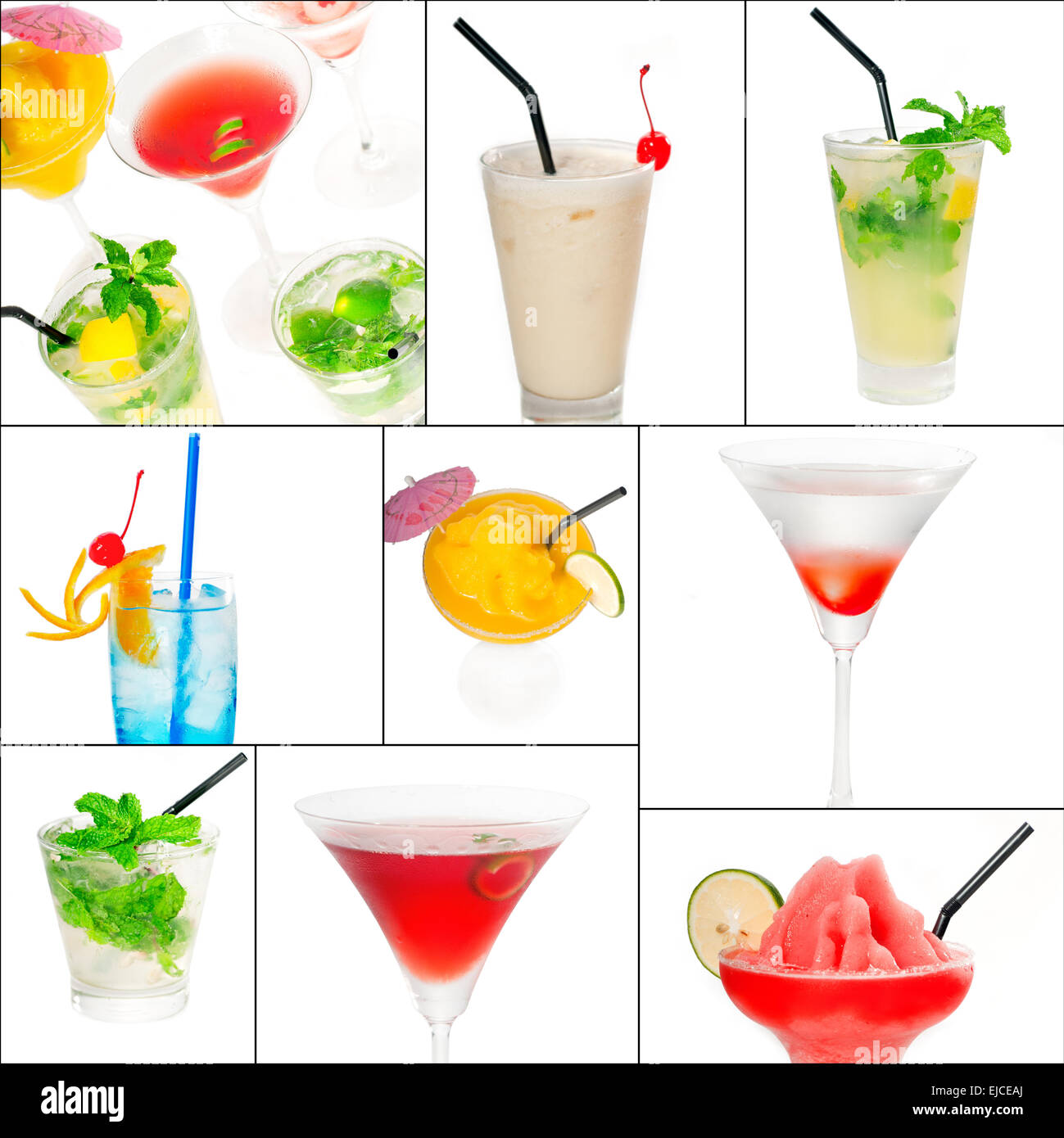Collage cocktail bar hi-res stock photography and images - Alamy