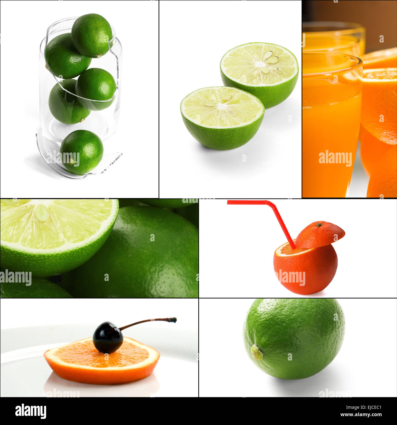 citrus fruits collage Stock Photo - Alamy