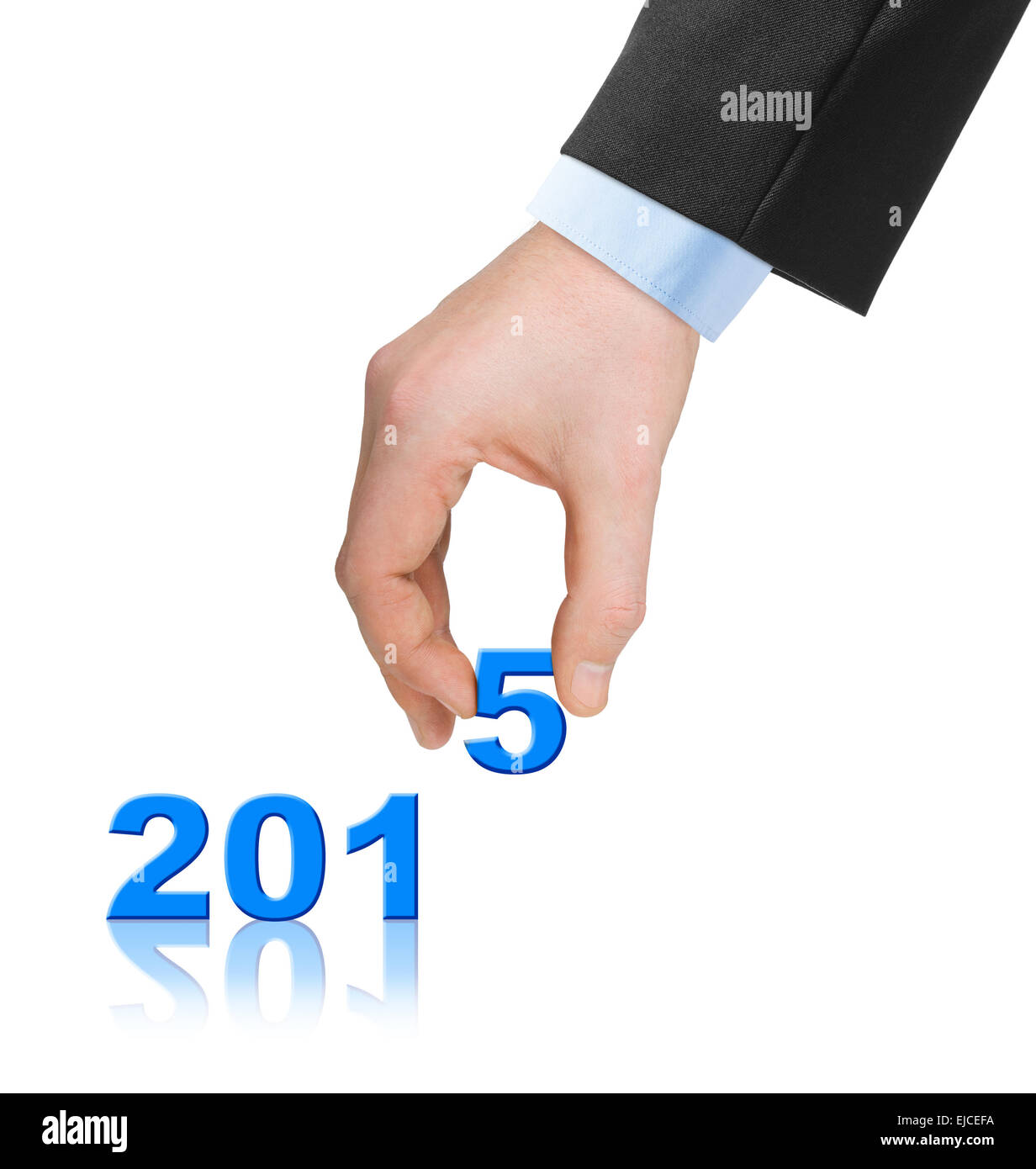 Numbers 2015 and hand Stock Photo - Alamy