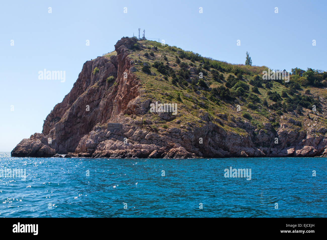 Sea landscape with rocks on shore Stock Photo - Alamy