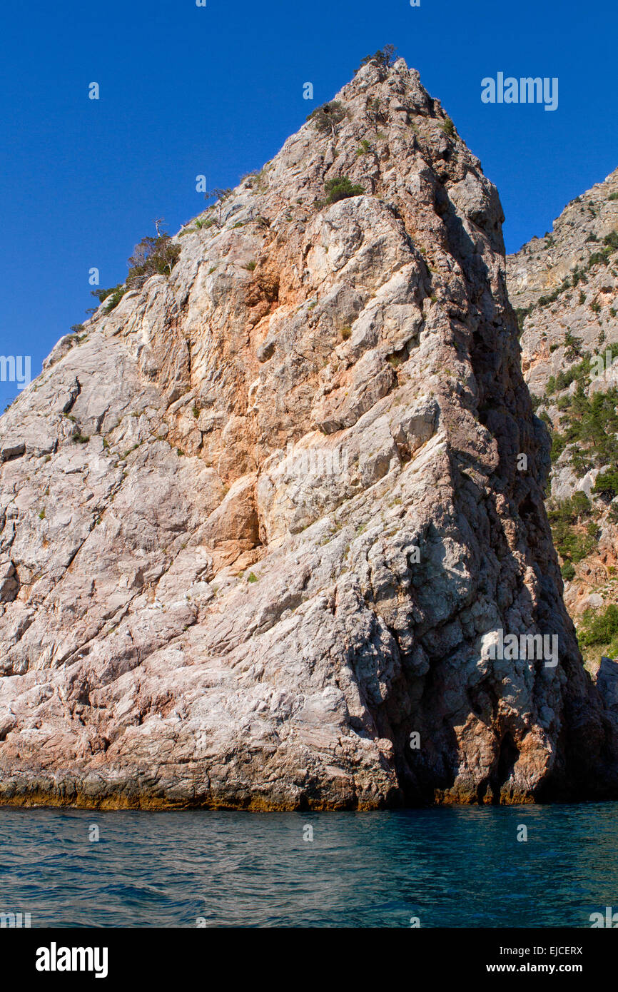 Sea landscape with rocks on shore Stock Photo - Alamy