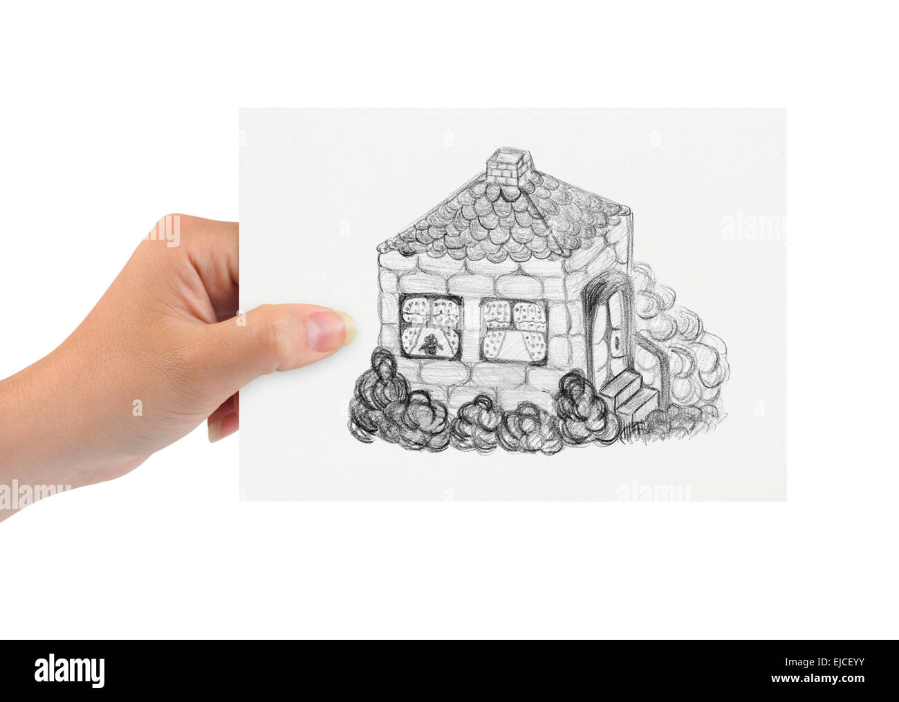 Artist showing drawing Cut Out Stock Images & Pictures - Alamy