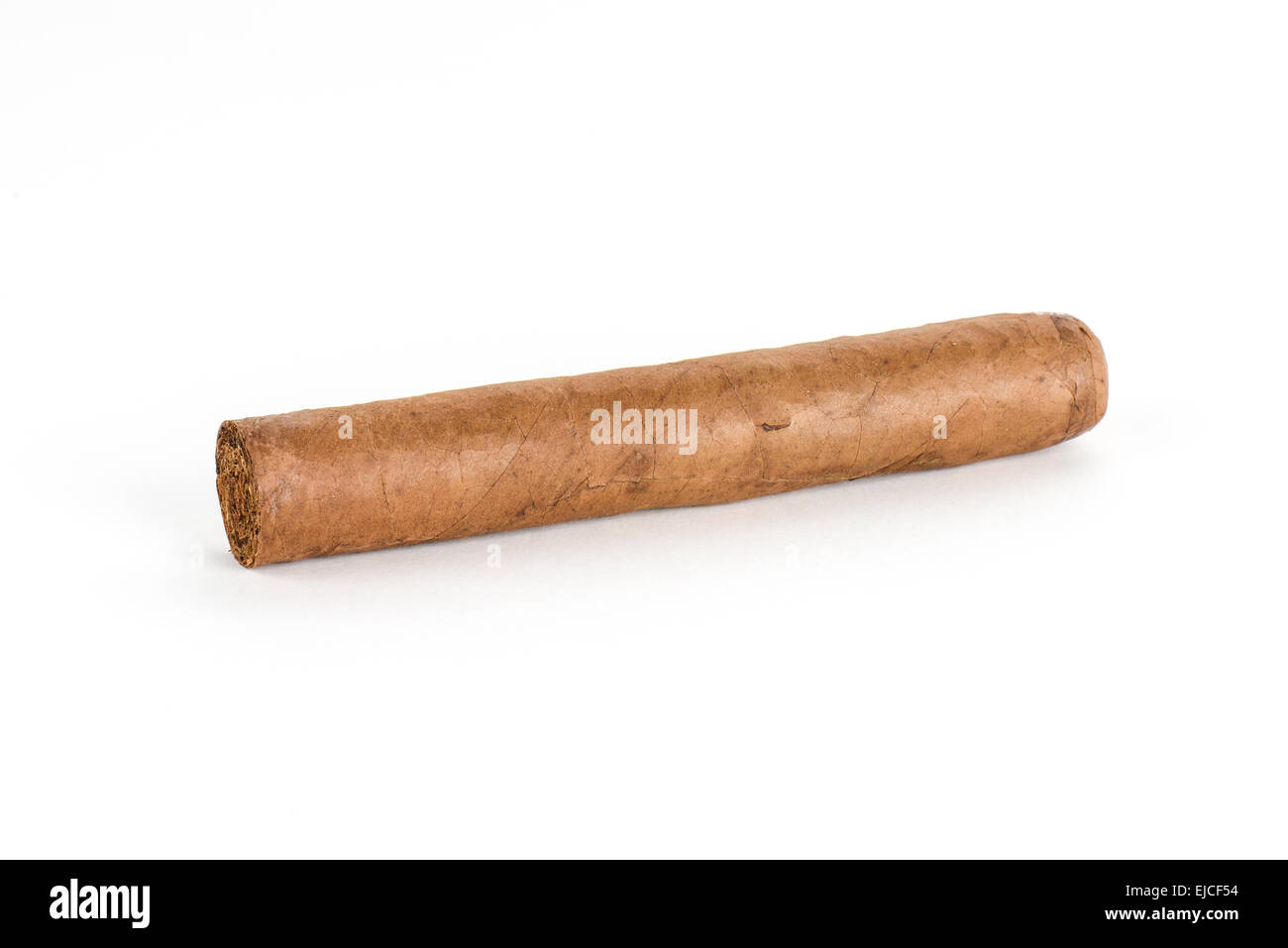 Cigar on White Background Stock Photo - Alamy