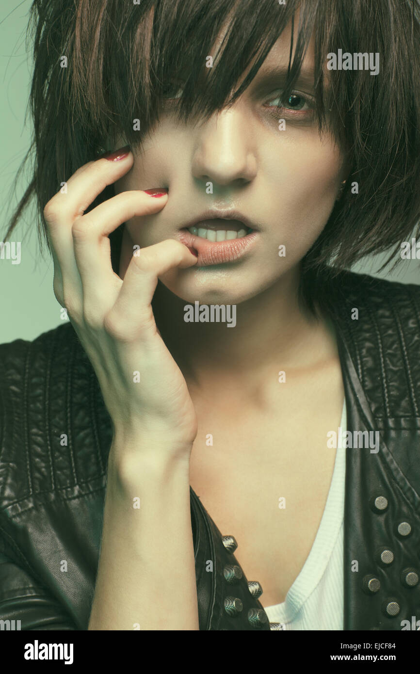 The face of heroin chic hi-res stock photography and images - Alamy