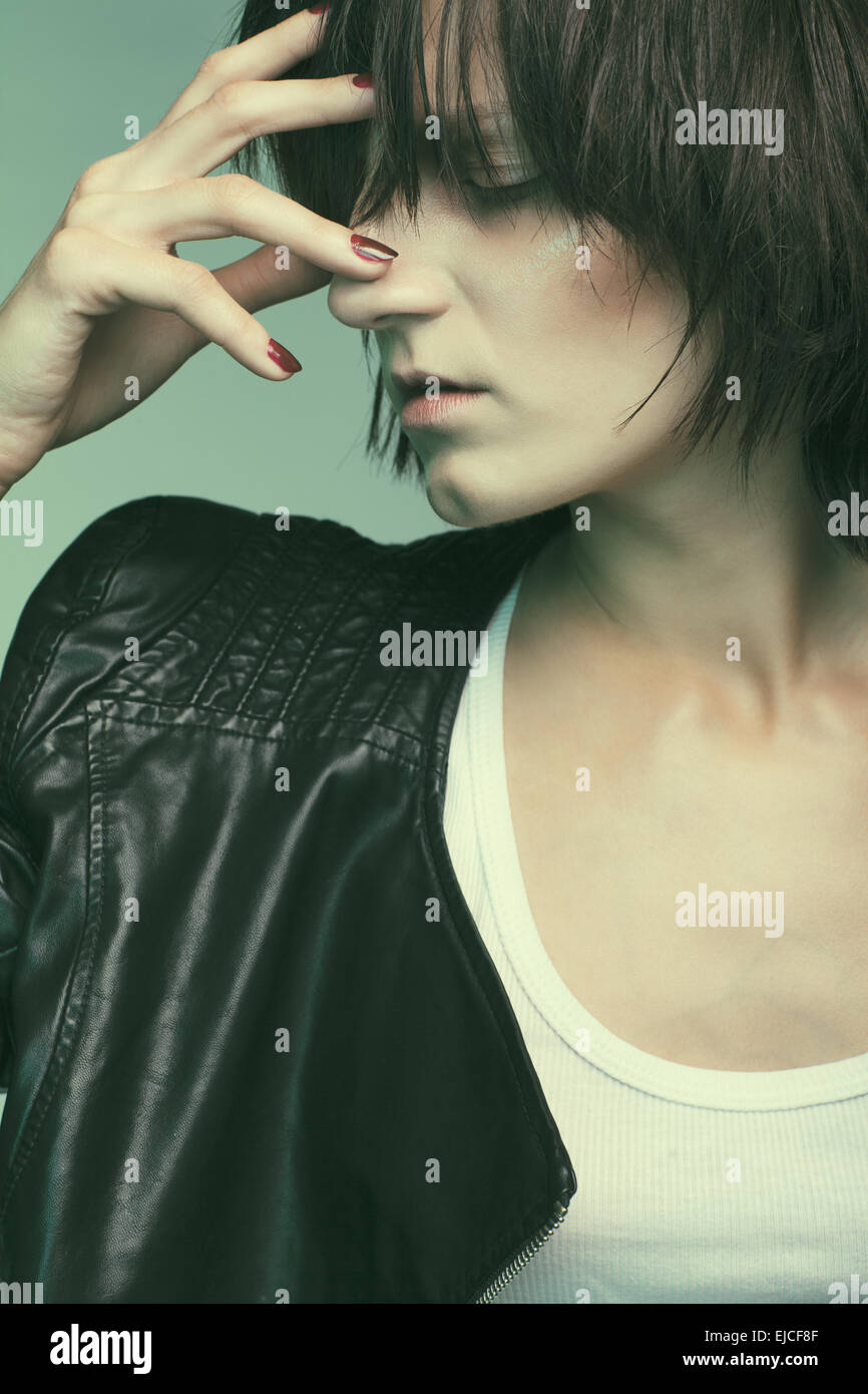 The face of heroin chic hi-res stock photography and images - Alamy