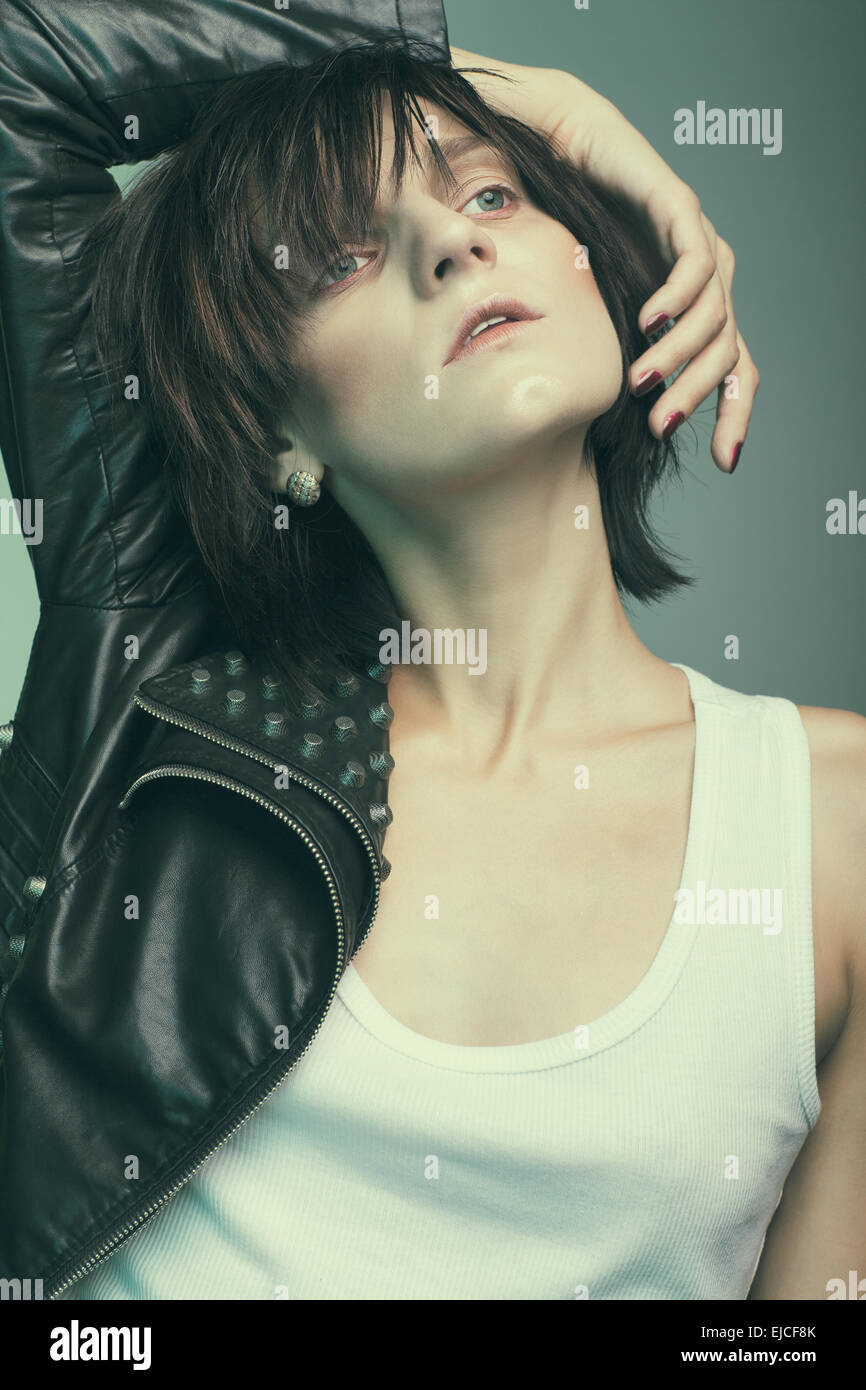 The face of heroin chic hi-res stock photography and images - Alamy