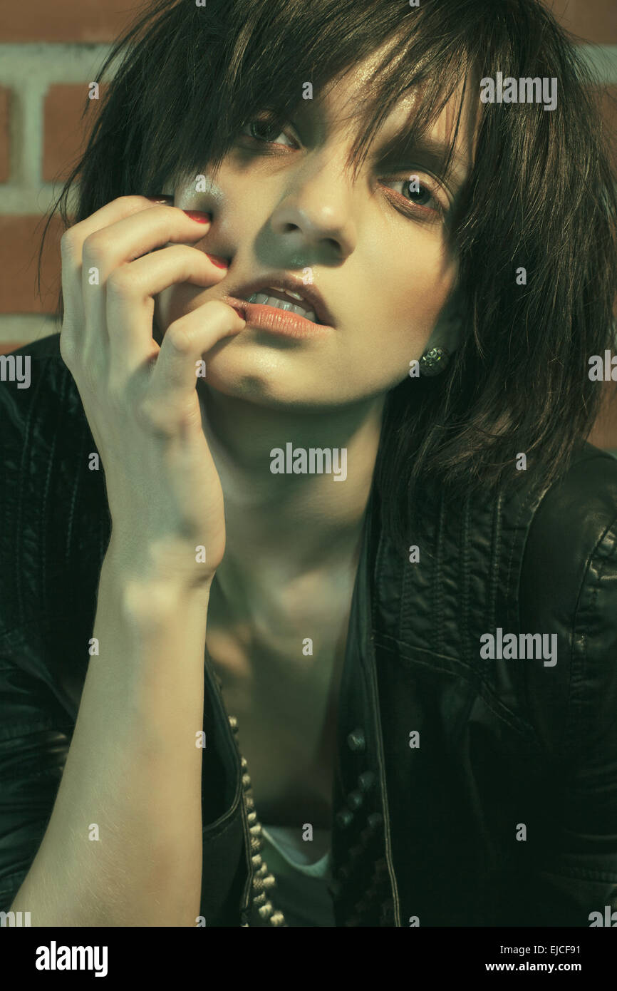 The face of heroin chic hi-res stock photography and images - Alamy