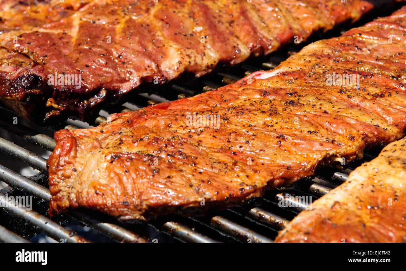 Barbecue BBQ Ribs Stock Photo - Alamy