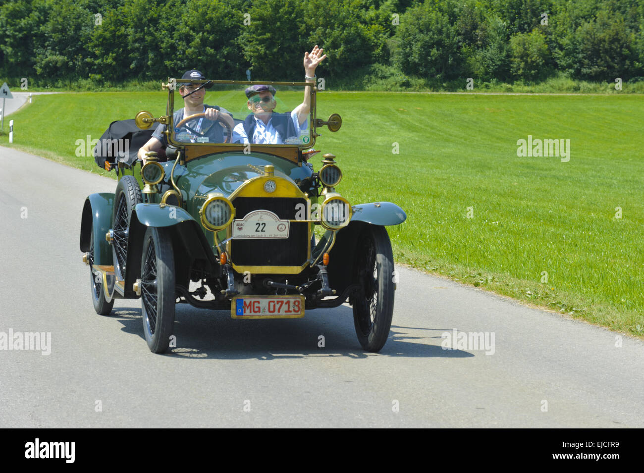 Oldtimer rally for old antique classic cars Stock Photo - Alamy