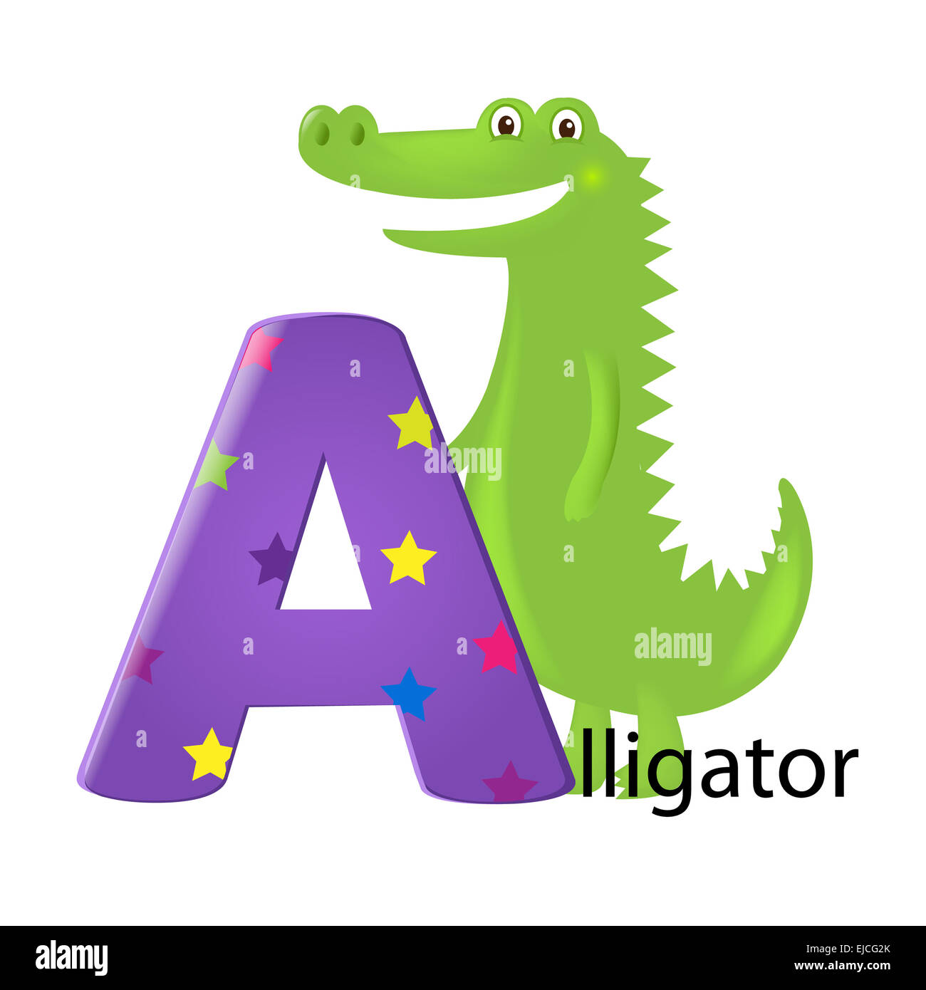 Cartoon alligator Cut Out Stock Images & Pictures - Alamy