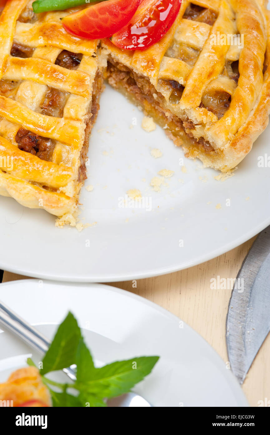 home made beef pie Stock Photo - Alamy