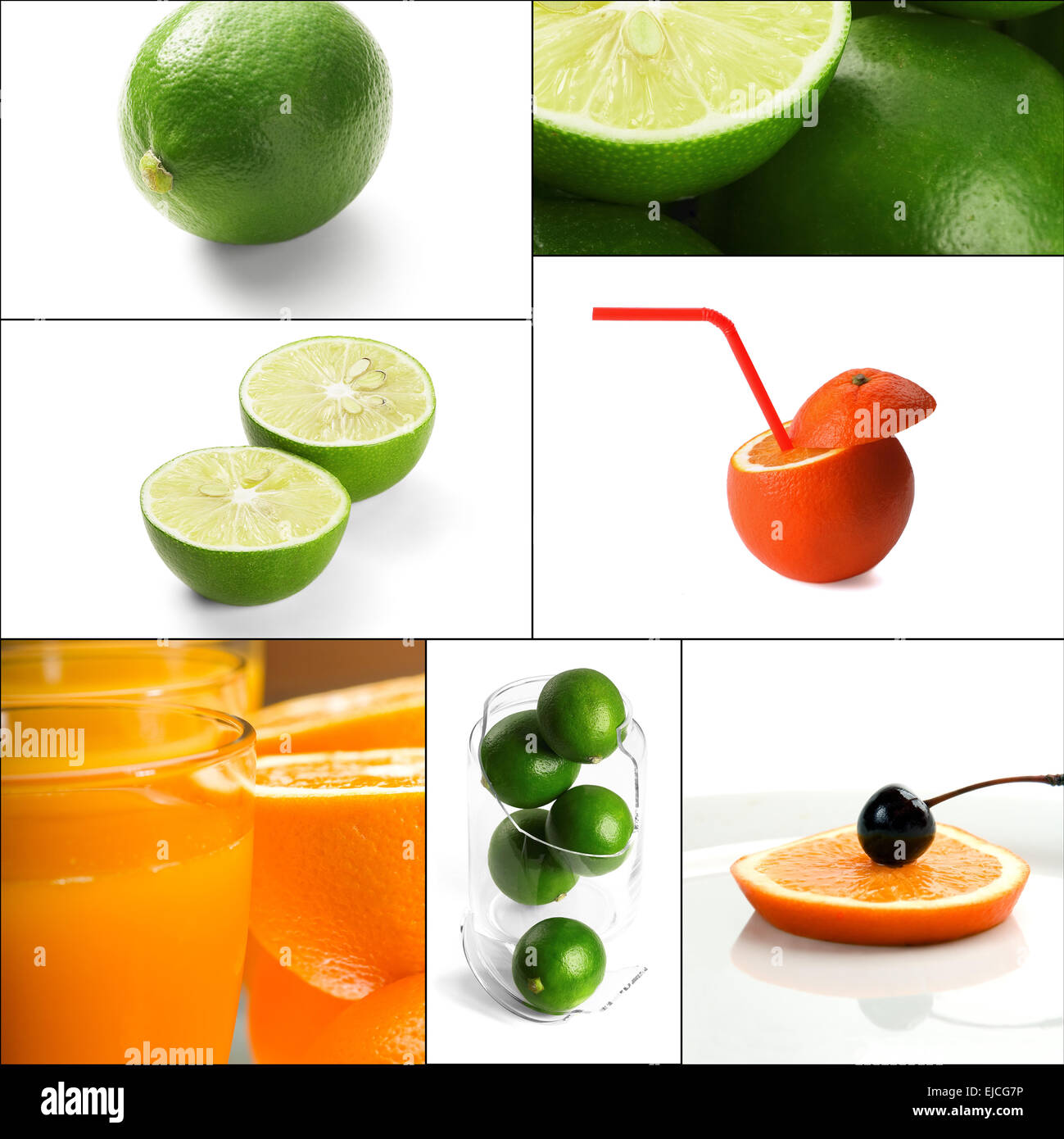 citrus fruits collage Stock Photo - Alamy