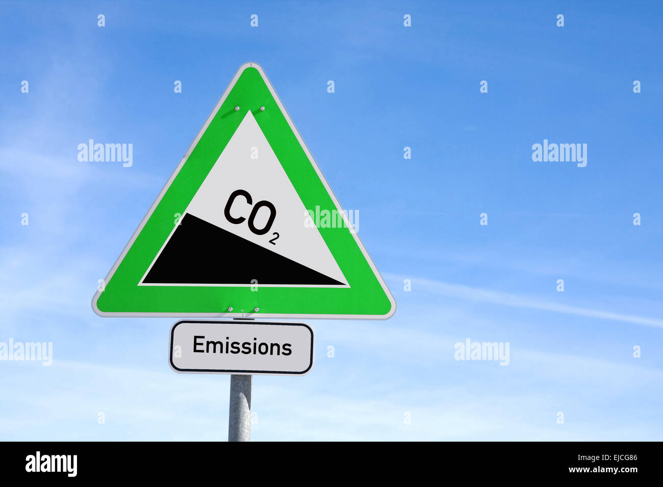 traffic sign emissions Stock Photo - Alamy