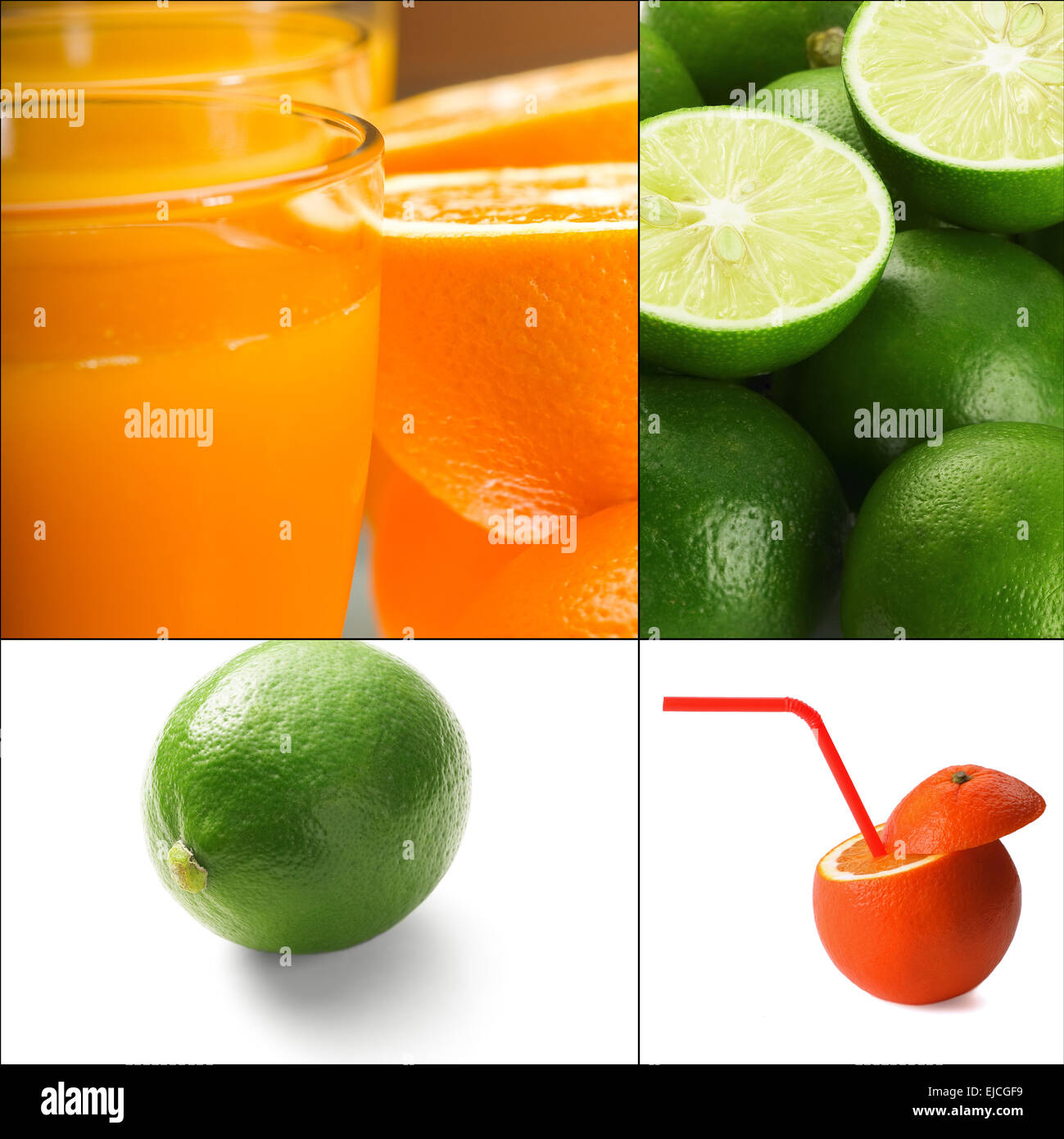 citrus fruits collage Stock Photo - Alamy