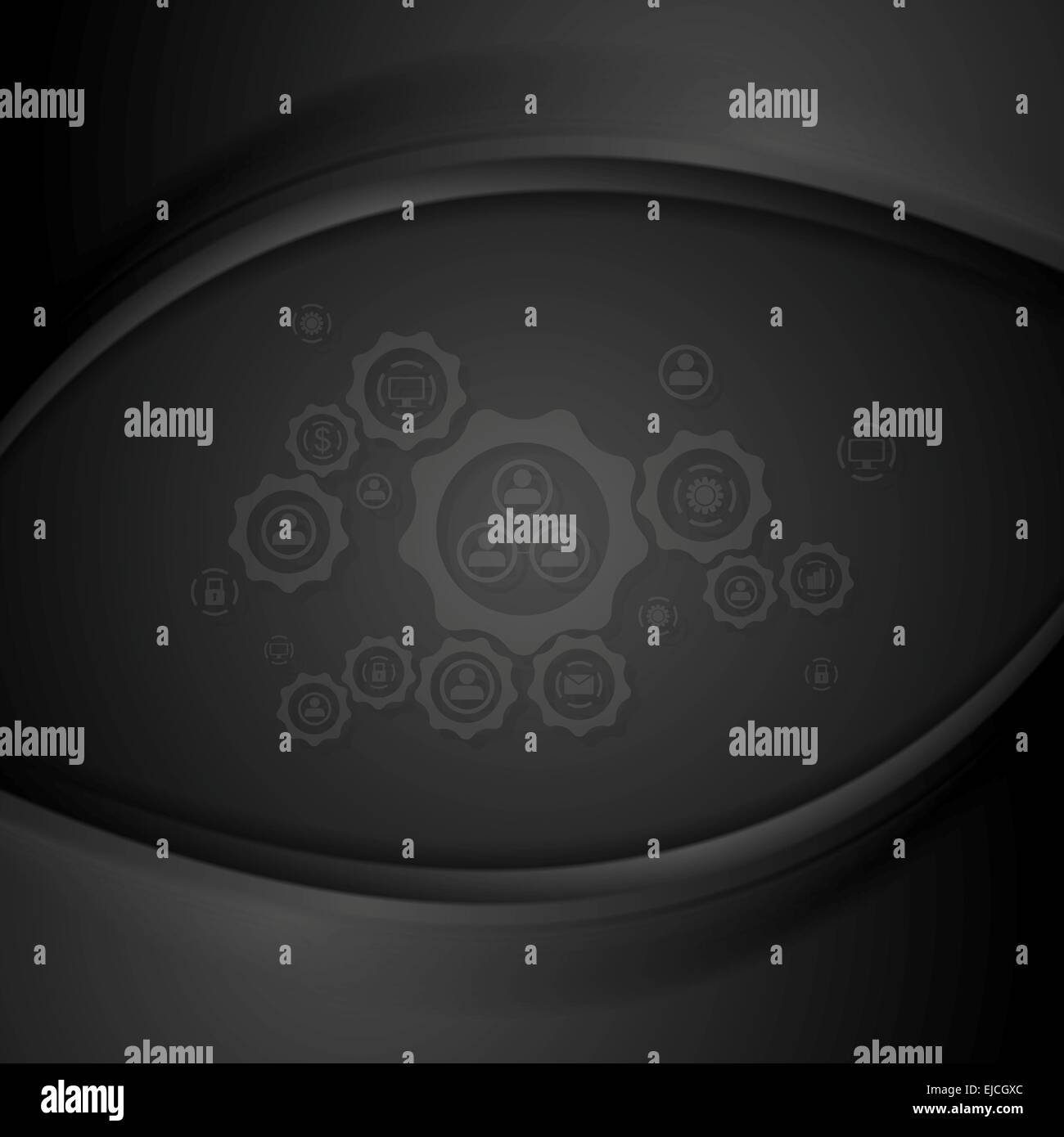 Teamwork black icon hi-res stock photography and images - Alamy