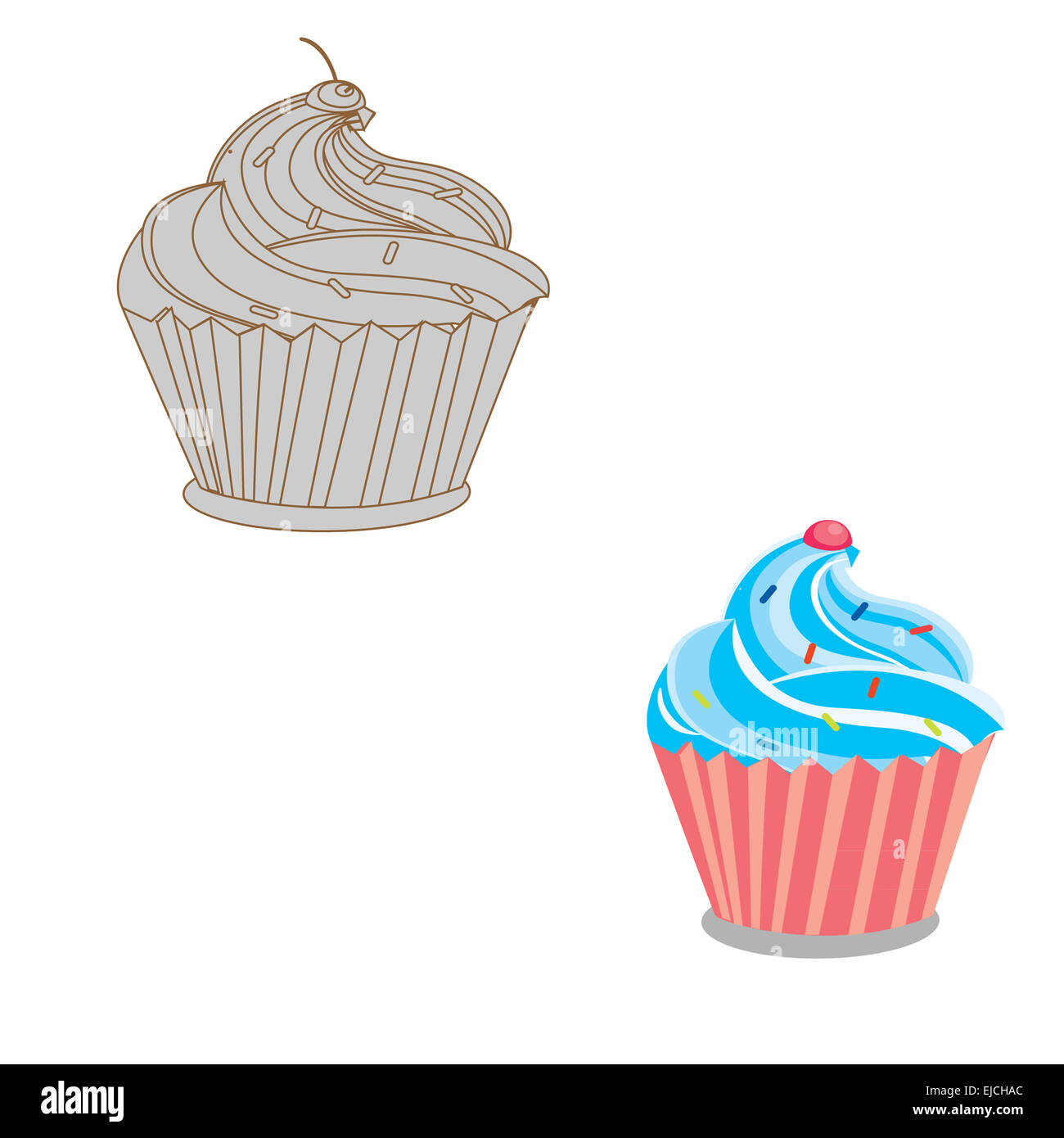 Cute cream cake hi-res stock photography and images - Alamy
